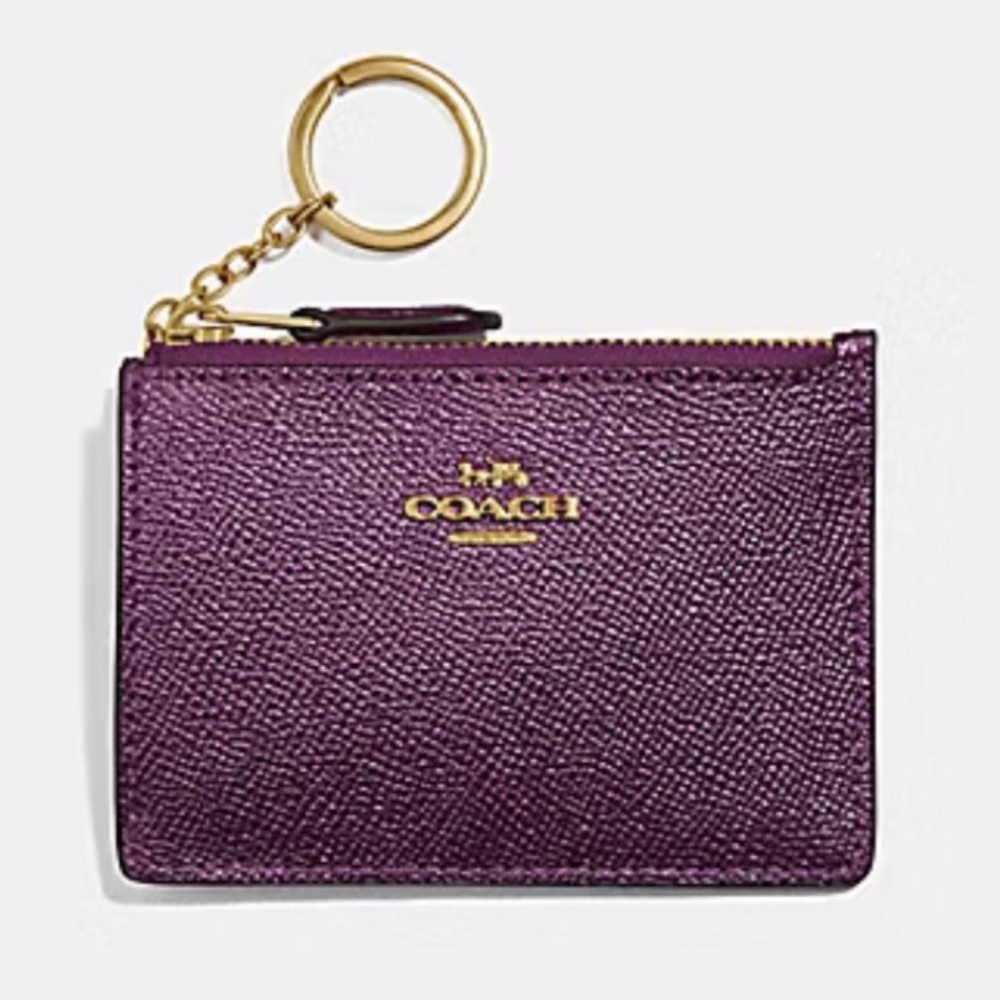 Coach Mini Skinny Leather Id Case - Gem